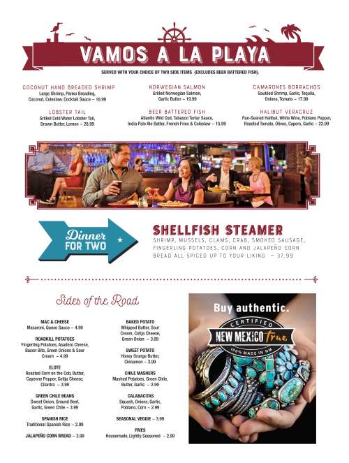 Buffet 66 Fresh Market at Route 66 Casino Hotel menu in Albuquerque ...
