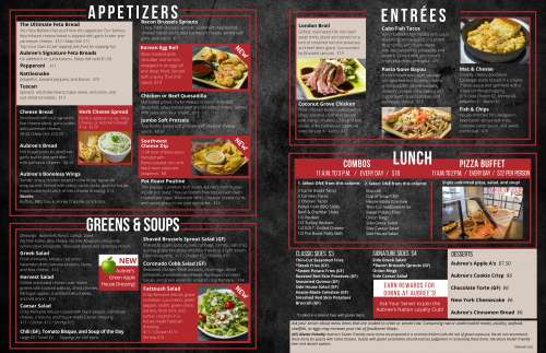 Aubree's Pizzeria & Grill menu in South Lyon, Michigan, USA