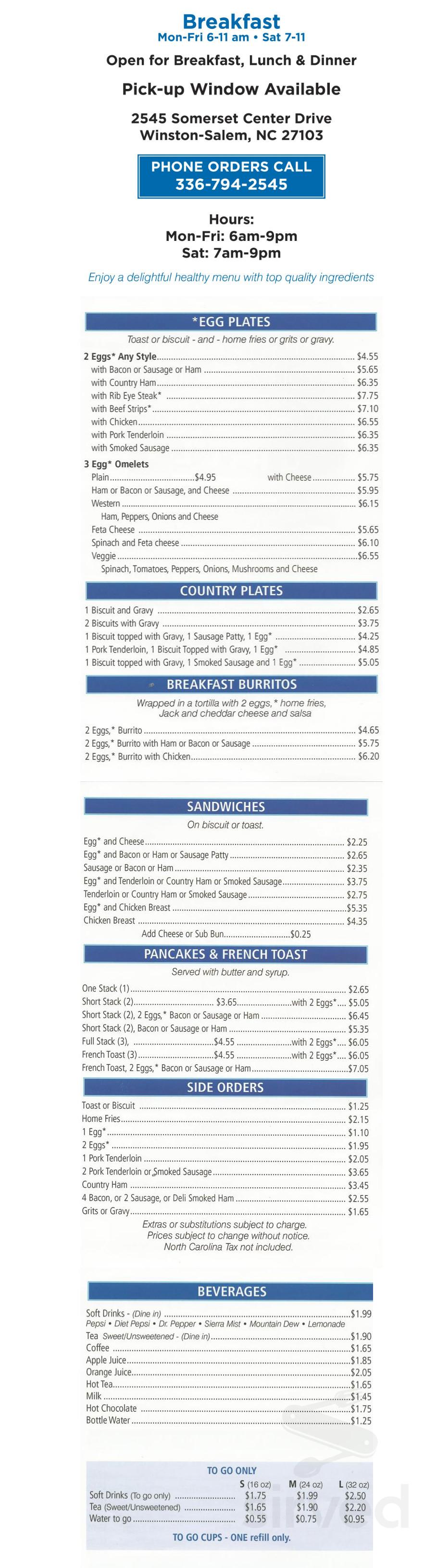 Menu for Greek Guy's Grill in Winston-Salem, NC | Sirved