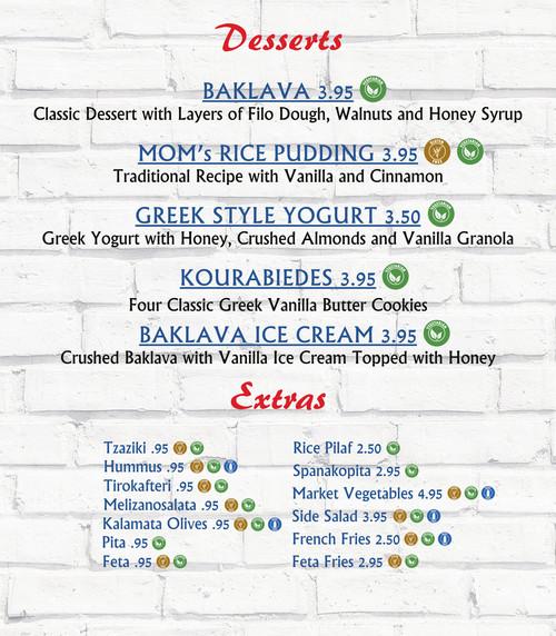The Great Greek Mediterranean Grill menu in Troy, Michigan, USA