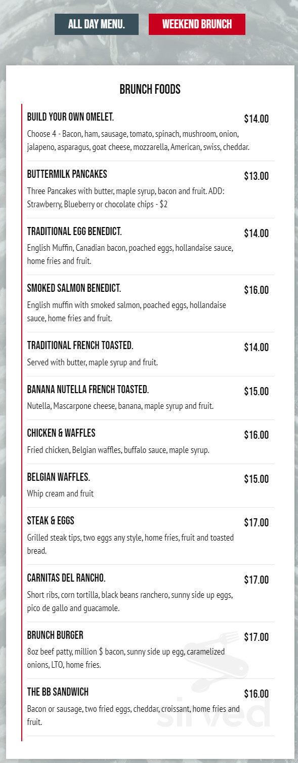 The Neighborhood Tavern. menu in Northborough, Massachusetts, USA