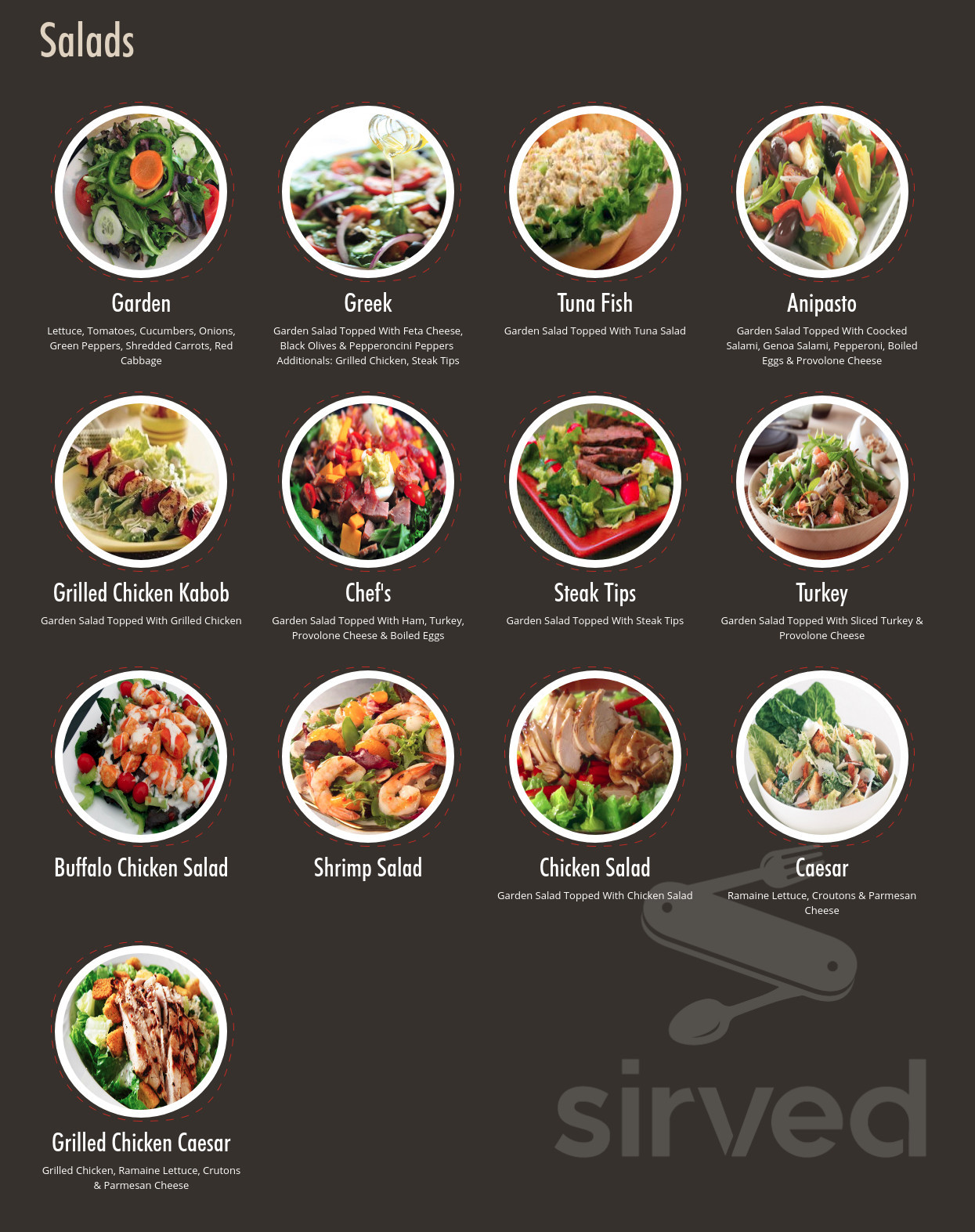 Pizza Maria menu in Brockton, Massachusetts, USA