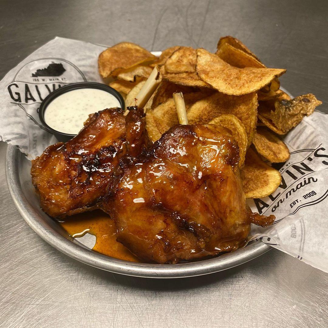 Galvin's menu in Georgetown, Kentucky, USA