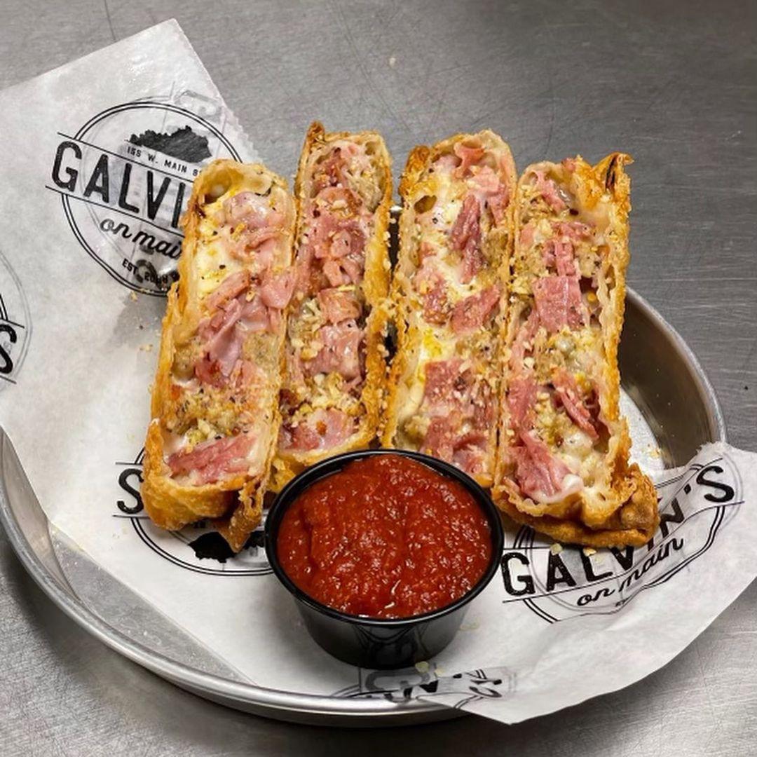 Galvin's menu in Georgetown, Kentucky, USA