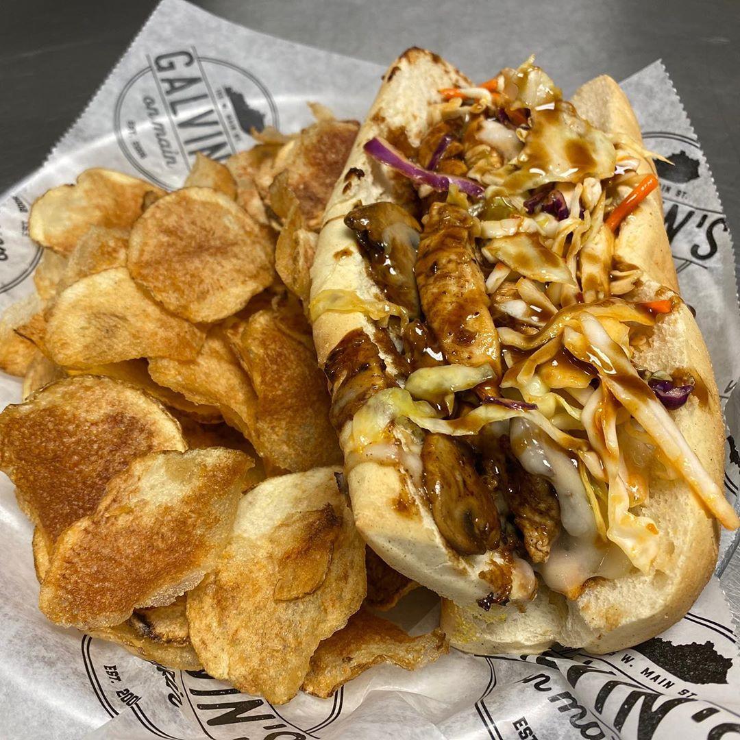 Galvin's menu in Georgetown, Kentucky, USA