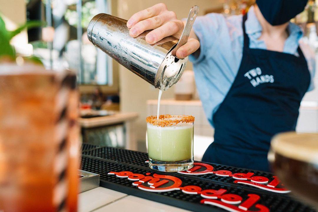 Two Hands menu in Austin, Texas, USA