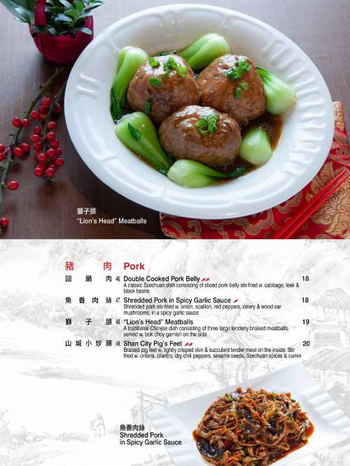 Peter Chang menu in Stamford, Connecticut, USA