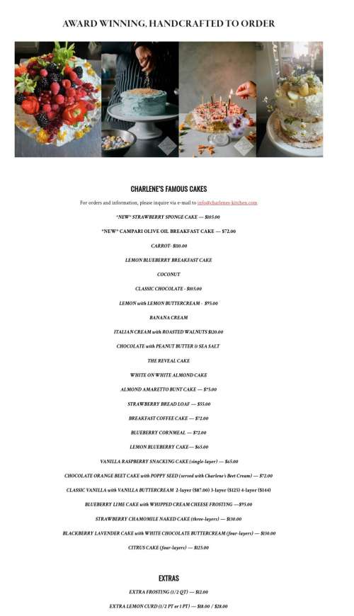 Charlene's Kitchen, LLC menu in Alexandria, Virginia, USA