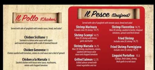 Menu for Simona's Italian Restaurant in Victoria, VA | Sirved