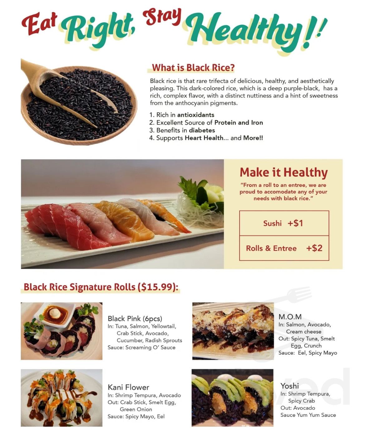 SUSHI TANUKI menu in Las Vegas, Nevada, USA