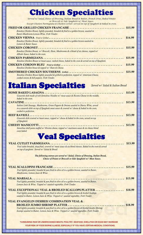 Petro's Pizza Restaurant menu in Cedartown, Georgia, USA