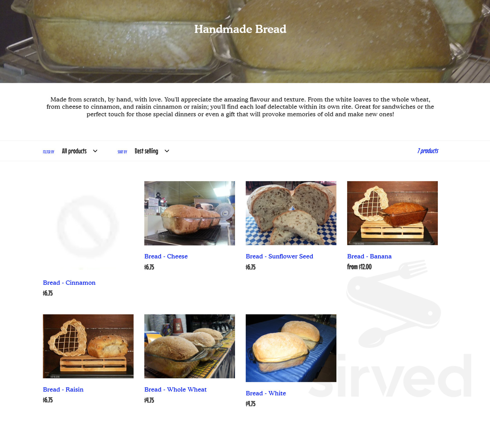 Big Ricky's Little Bake Shoppe menu in Chatham, Ontario, Canada