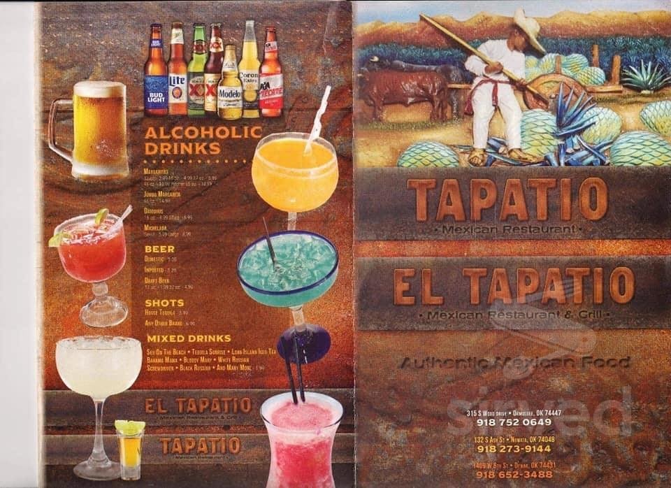 Tapatio Mexican Restaurant menus in Henryetta, Oklahoma, United States