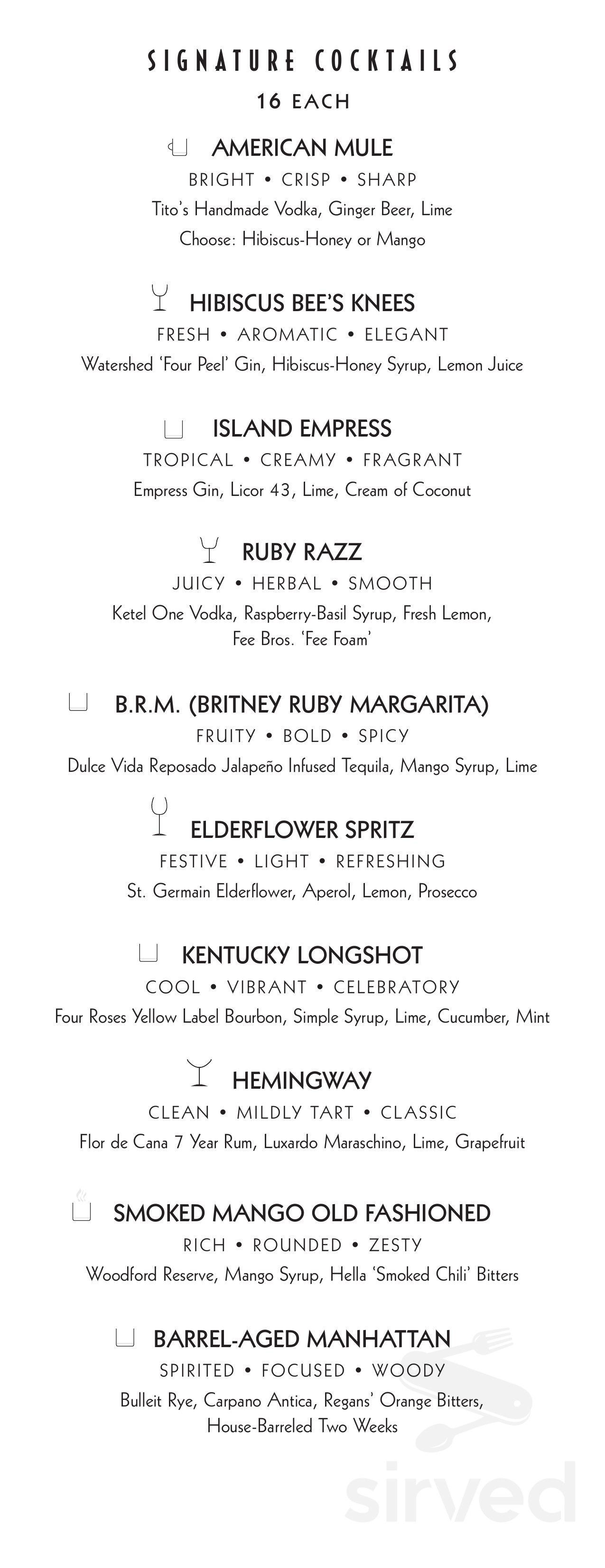 Jeff Ruby's Steakhouse - Lexington menus in Lexington, Kentucky, United ...
