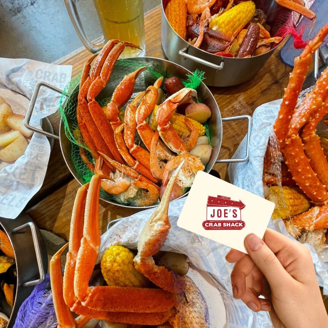 Joe's Crab Shack menu in Daytona Beach, Florida, USA