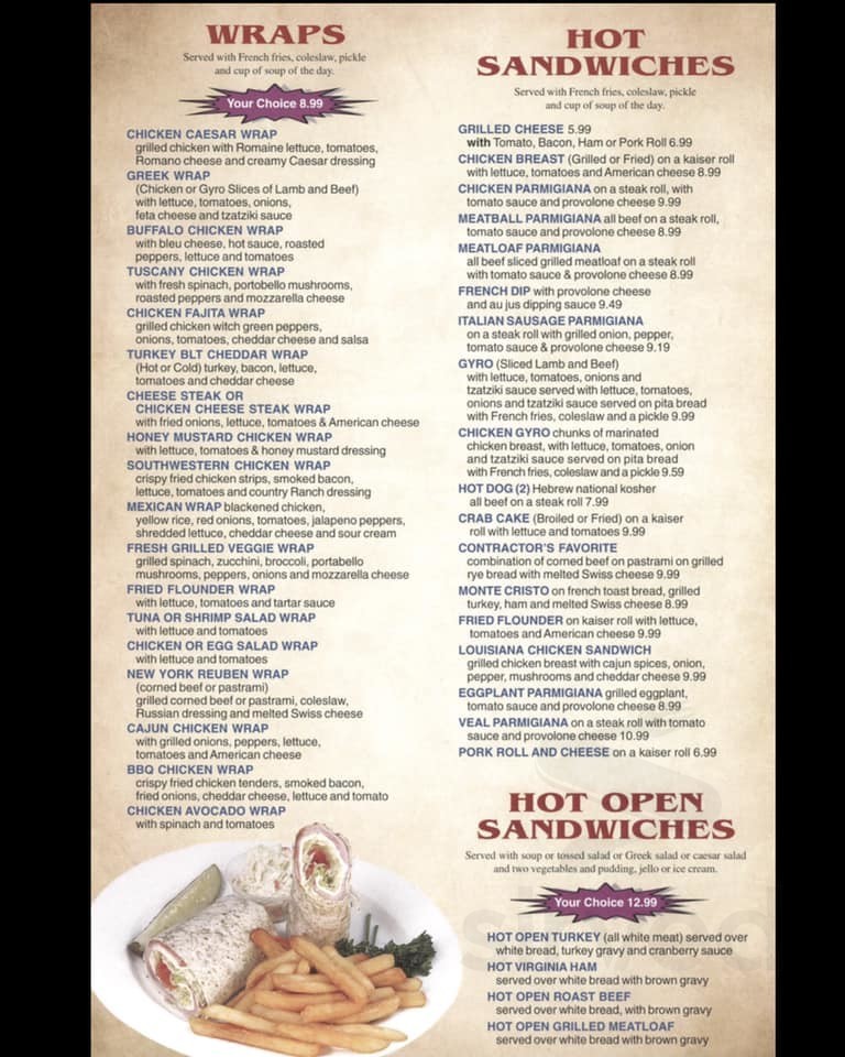 Country House Diner menus in Warminster, Pennsylvania, United States