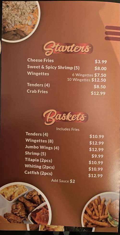 Trio Restaurant and Lounge menu in Richmond, Virginia, USA