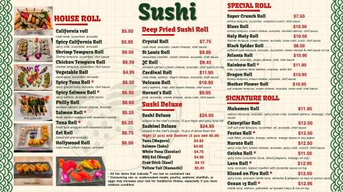 Kasabi Festus Hibachi,Sushi & Ramen menu in Festus, Missouri, USA