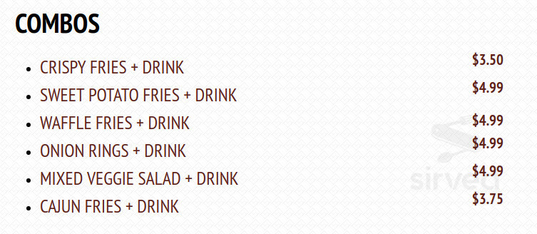 Anny's Fine Burger menus in San Diego, California, United States