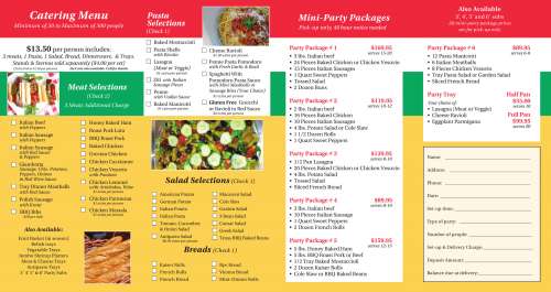 Josef's Elegante Meat & Deli menu in Geneva, Illinois, USA