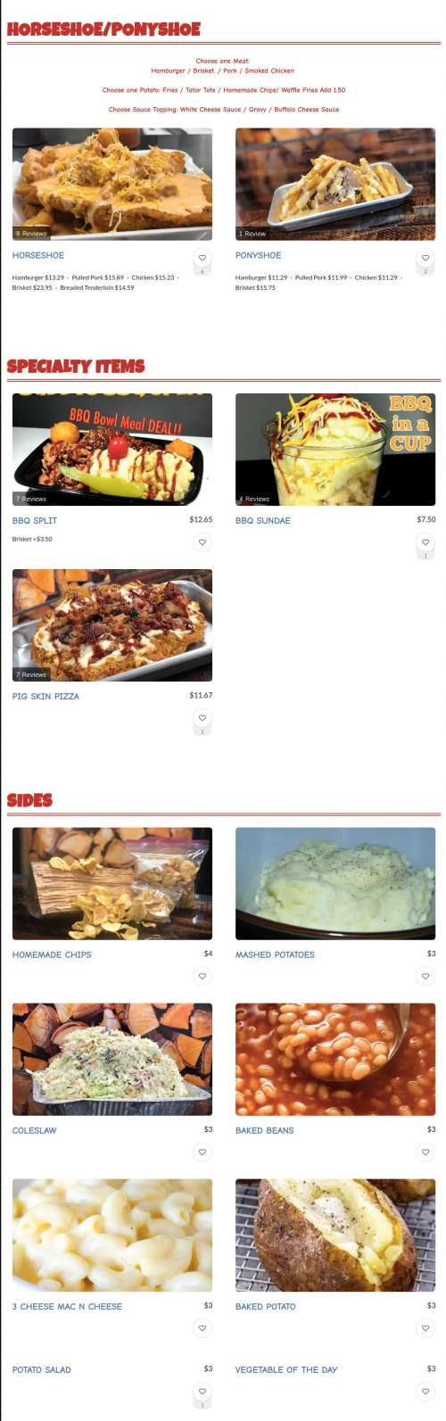 My Buddys BBQ & Catering menu in Jacksonville, Illinois, USA