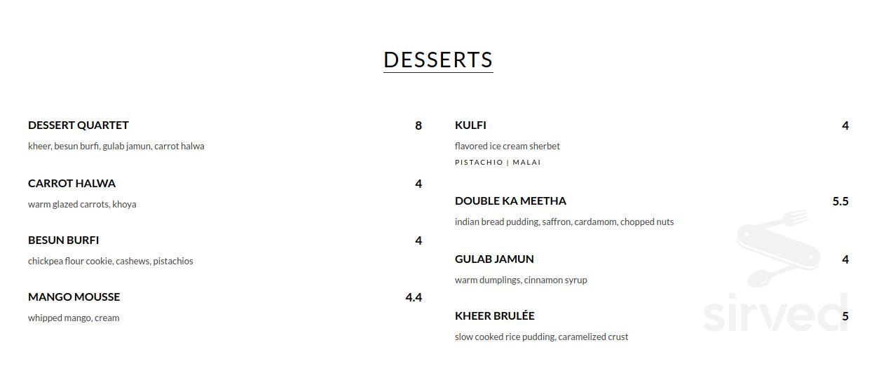 Menu for Noon Mirch in Webster, TX | Sirved