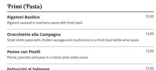Menu for Il Fiore in Collingswood, NJ | Sirved