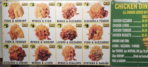 Menu for J LEMON PEPPER. Fish & Chicken in Jacksonville, FL | Sirved