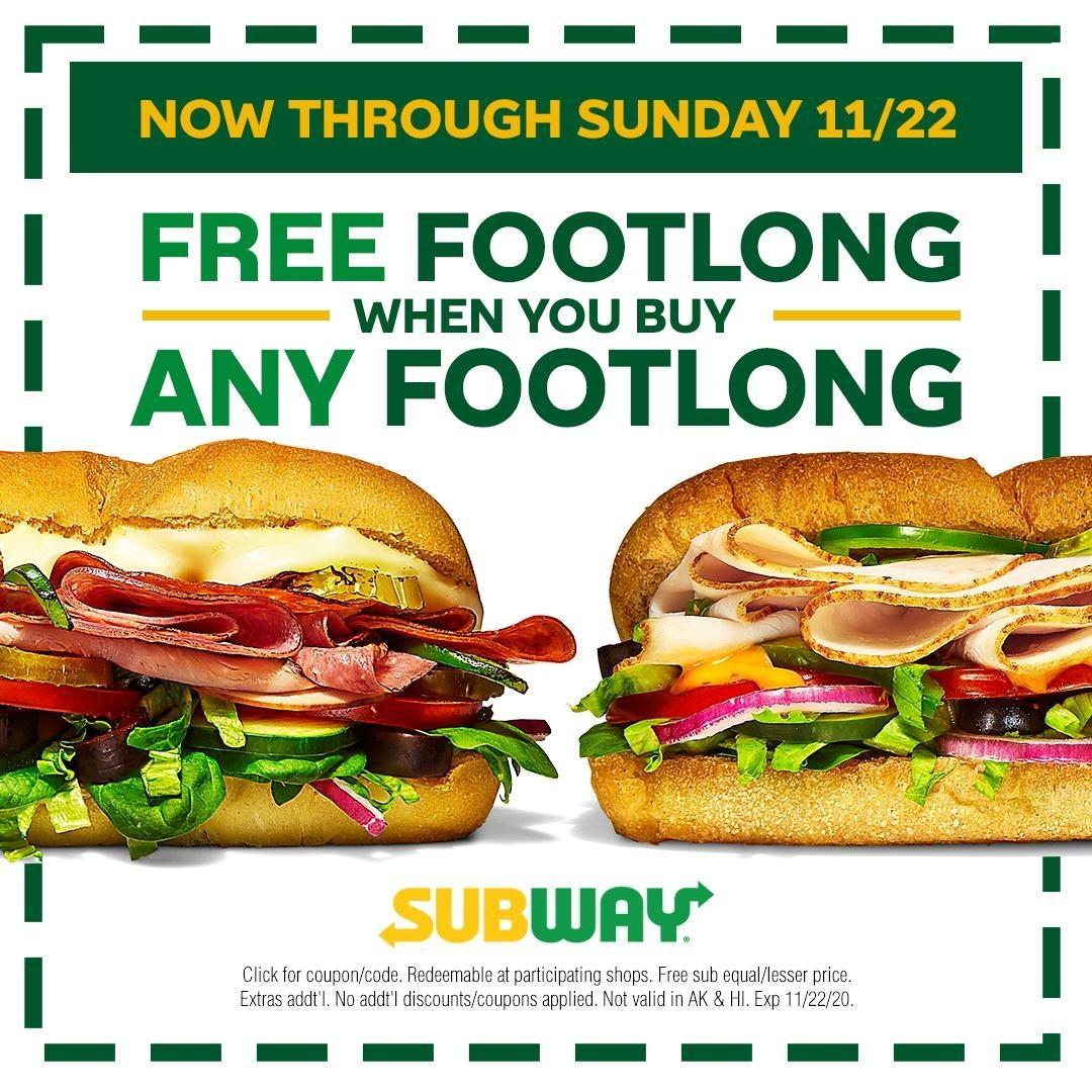 Subway menu in Attica, Indiana, USA