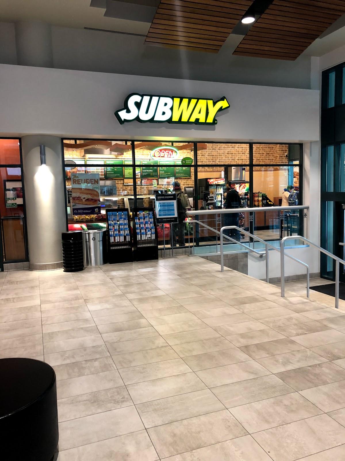 Subway menu in Spokane, Washington, USA