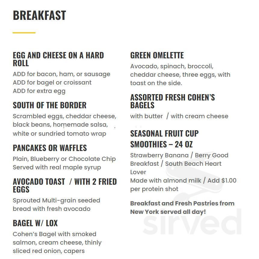 Menu - Madison CT's Madison Coffee House | Sirved
