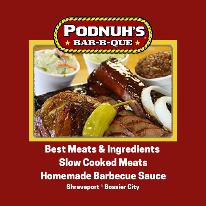 Podnuh's BBQ menu in Baton Rouge, Louisiana, USA