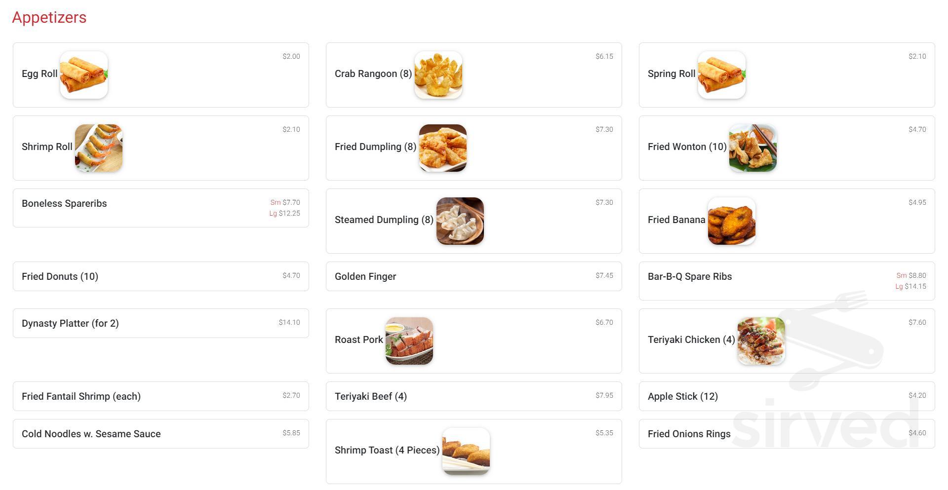 Wok No 1 menu in New Haven, Connecticut, USA