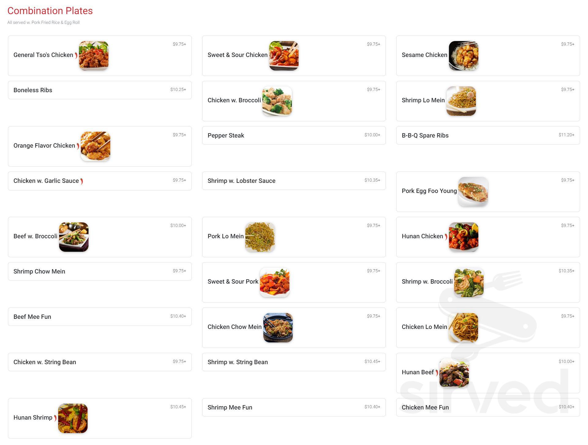 Wok No 1 menu in New Haven, Connecticut, USA