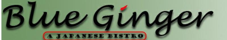 Menu for Blue Ginger in Denton, TX | Sirved
