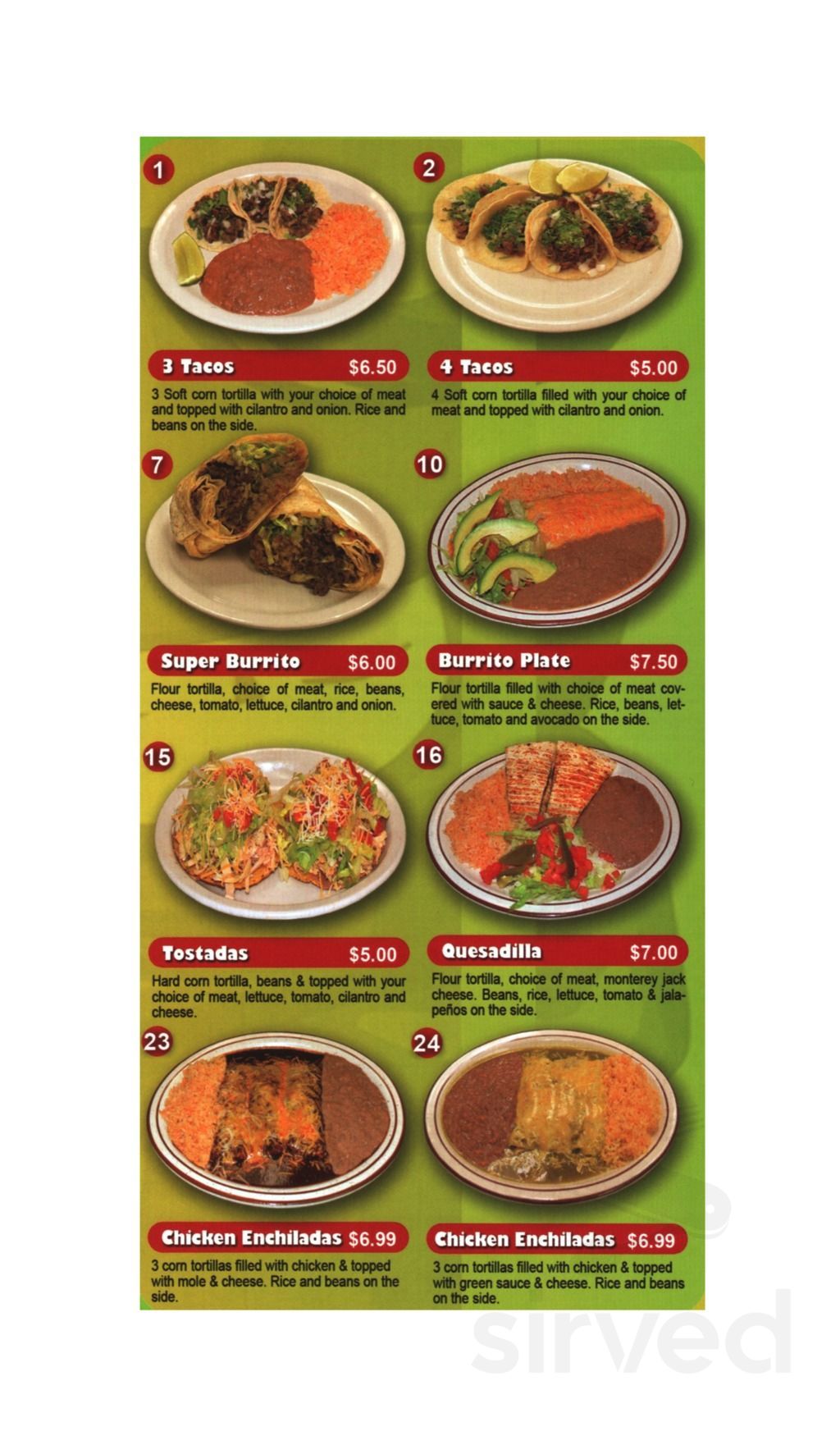 Tacos El Tajin Food Truck 1 menus in Seattle, Washington, United States