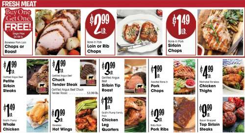 Kent's Market menu in Roy, Utah, USA
