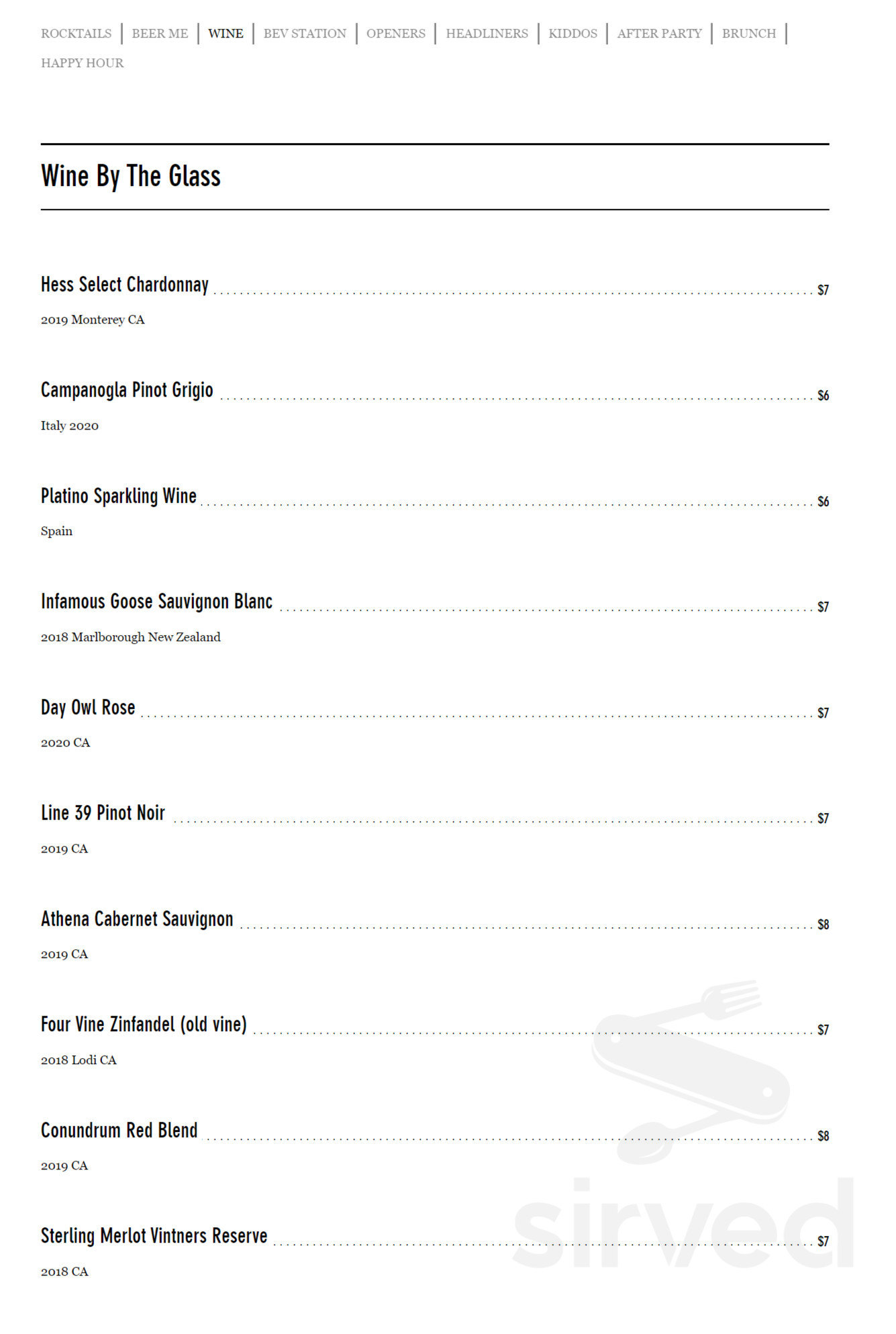 Batter Rebellion menus in Redlands, California, United States