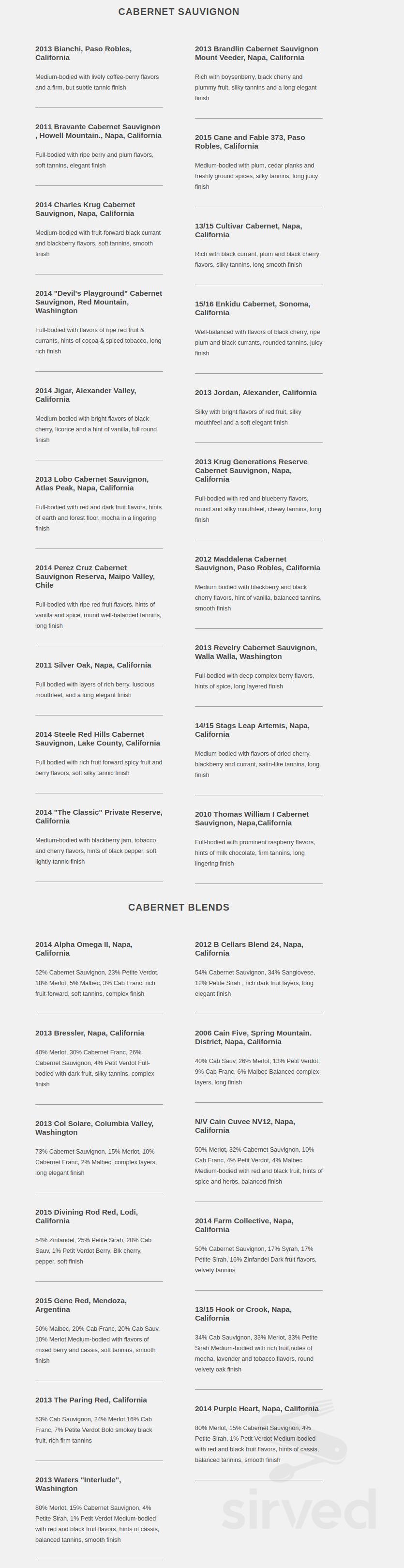The Classic Cafe at Roanoke menu in Roanoke, Texas, USA