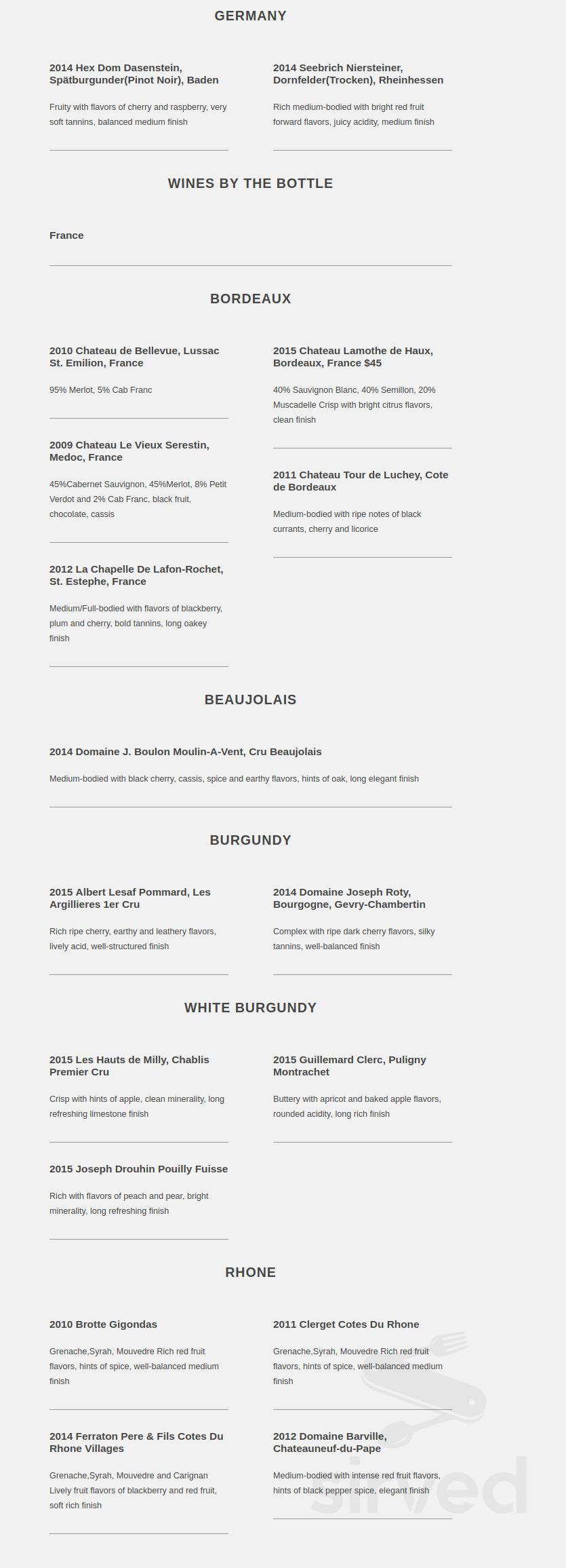 The Classic Cafe at Roanoke menu in Roanoke, Texas, USA