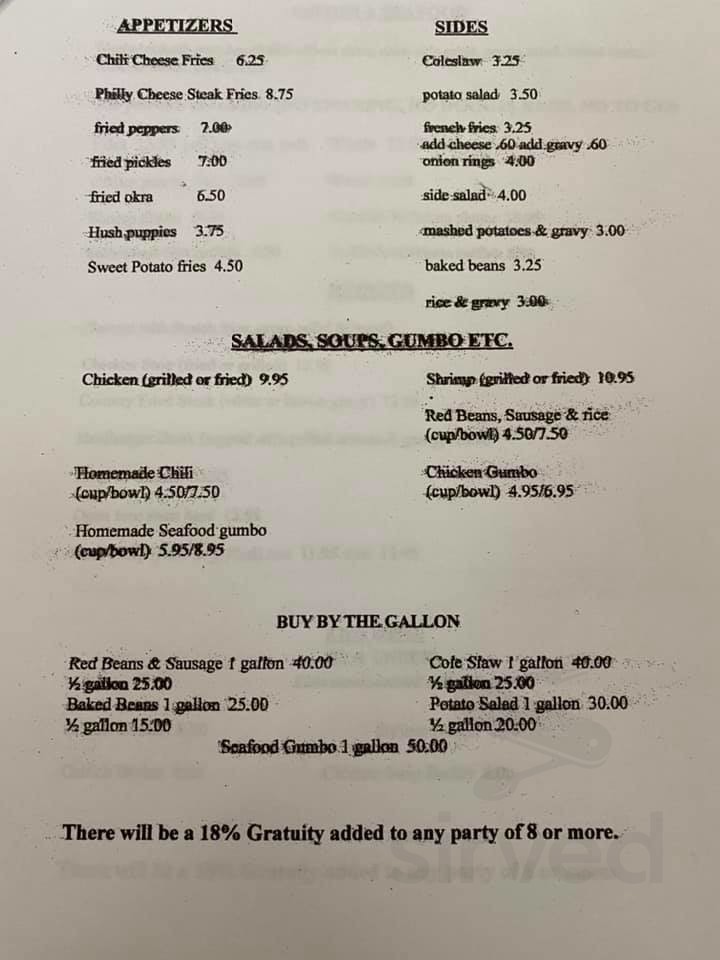 Sherry's Country Kitchen menus in Gulfport, Mississippi, United States