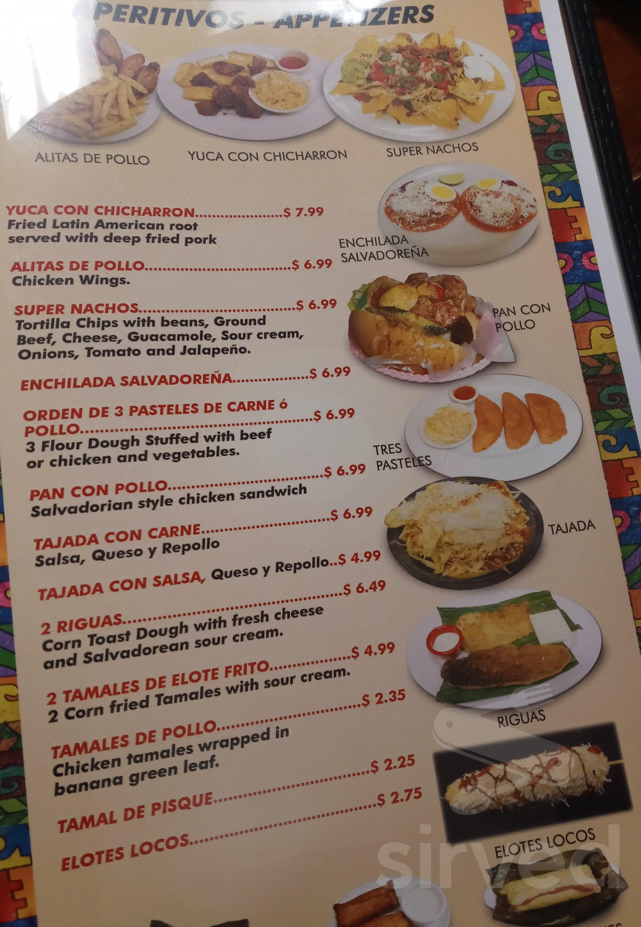 La Cocina De Mama Greta menu in Raleigh, North Carolina, USA