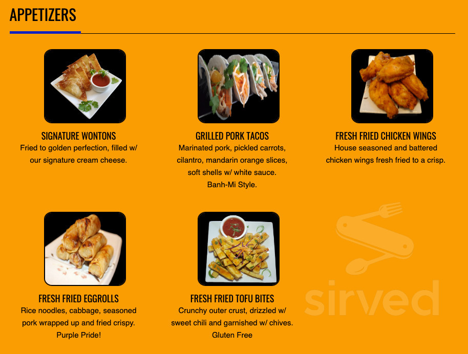 Cambo Flare menu in Big Lake, Minnesota, USA