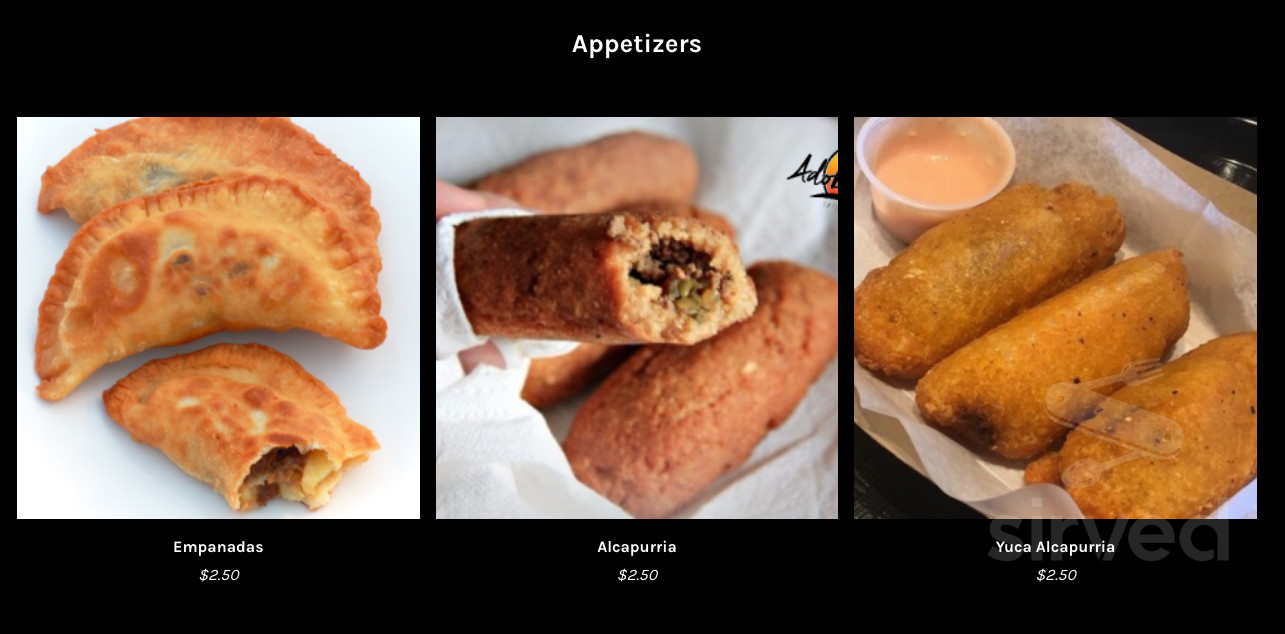 Adobo Latin Kitchen menu in Easton, Pennsylvania, USA
