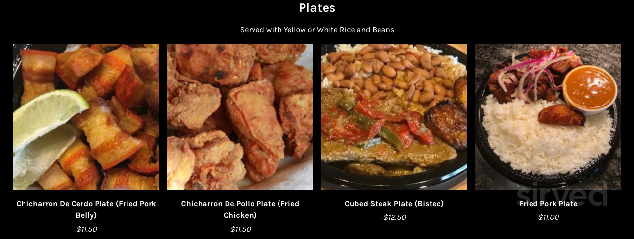 Menu for Adobo Latin Kitchen in Easton, PA | Sirved