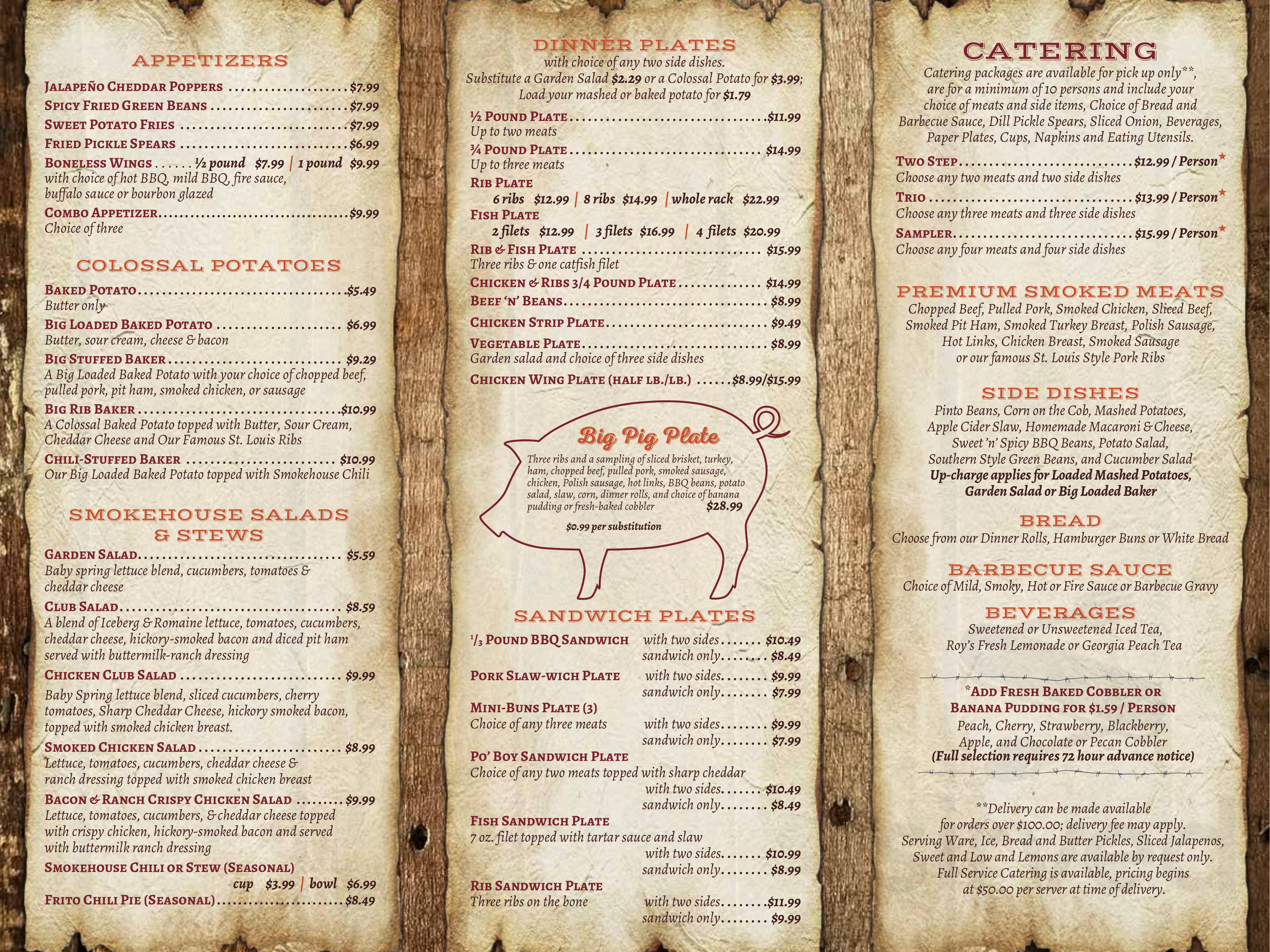 Main Street Barbecue menus in Durant, Oklahoma, United States