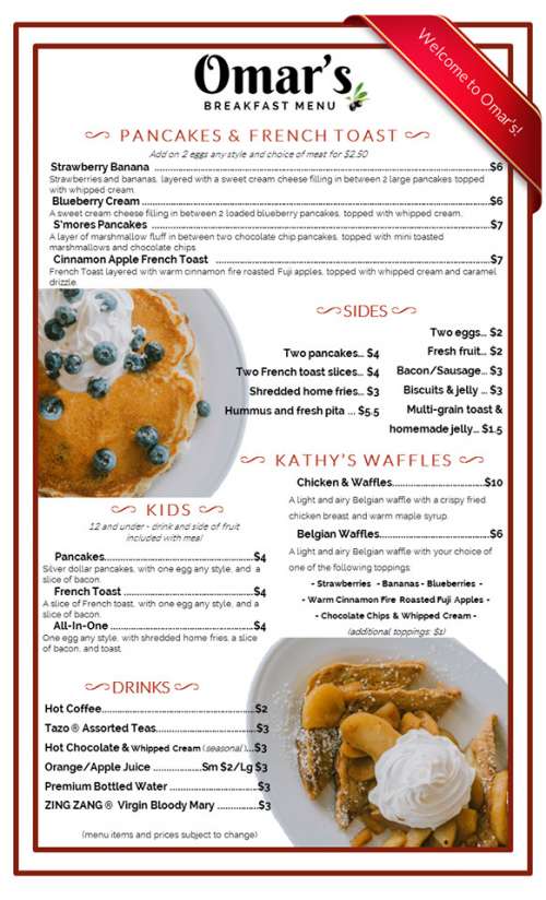 Omar's Pizza & Mediterranean Grill menu in Fairview Park, Ohio, USA