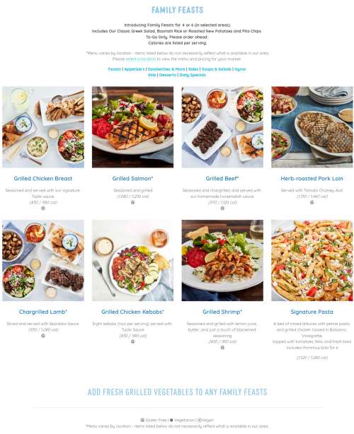 Taziki's Mediterranean Cafe - Gardendale menu in Gardendale, Alabama, USA