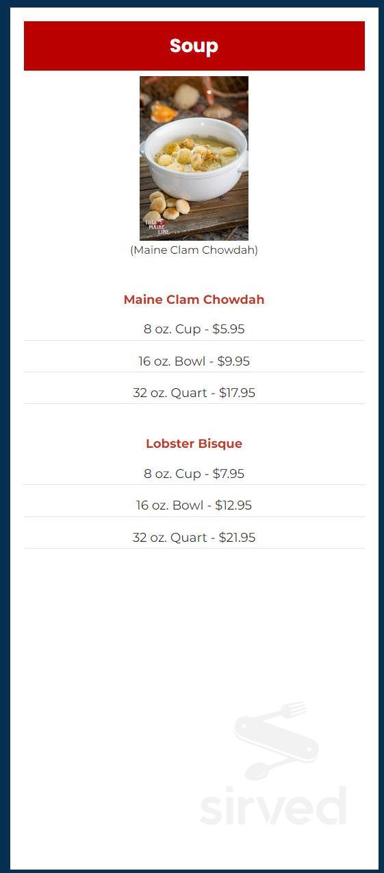 Menu - Nokomis FL's The Main Line food truck | Sirved