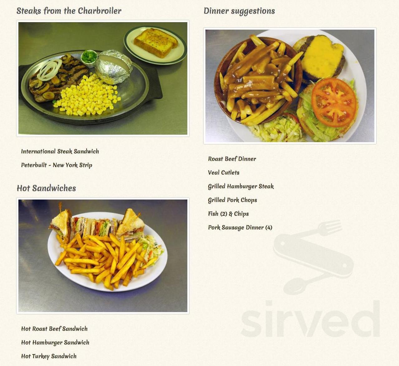 Blackfoot Truckstop Diner menu in Calgary, Alberta, Canada